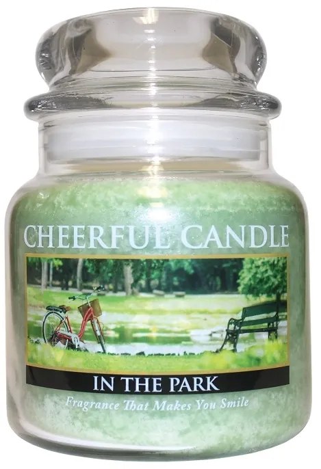 Cheerful Candle Vonná svíčka ve skle Procházka Parkem - In the Park, 16oz