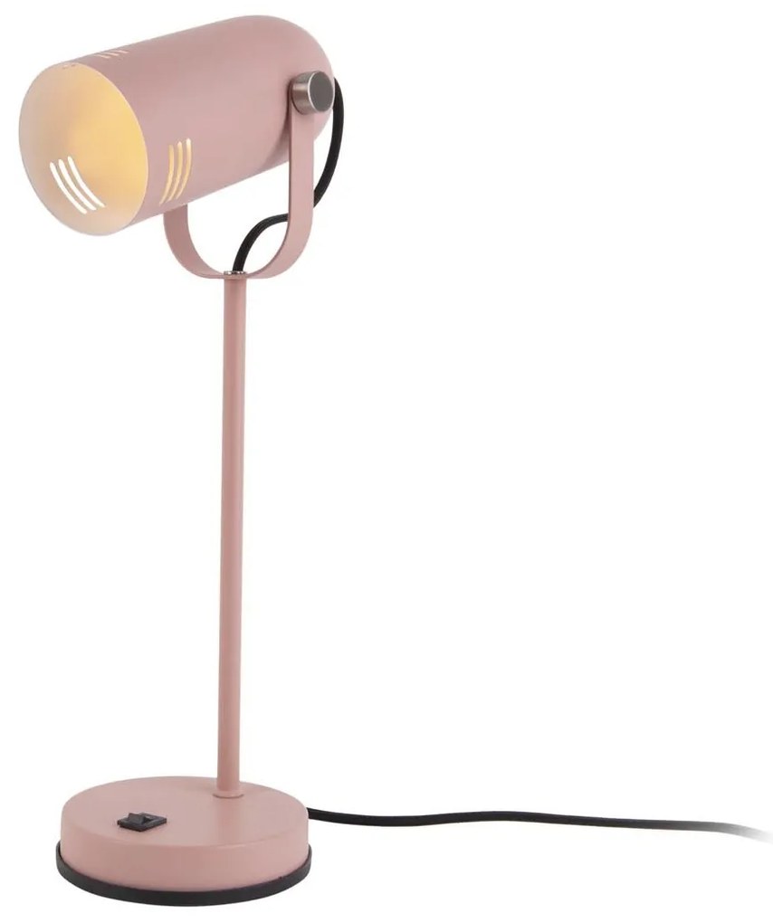 LEITMOTIV Stolní lampa Husk – růžová ∅ 12,5 × 46 cm