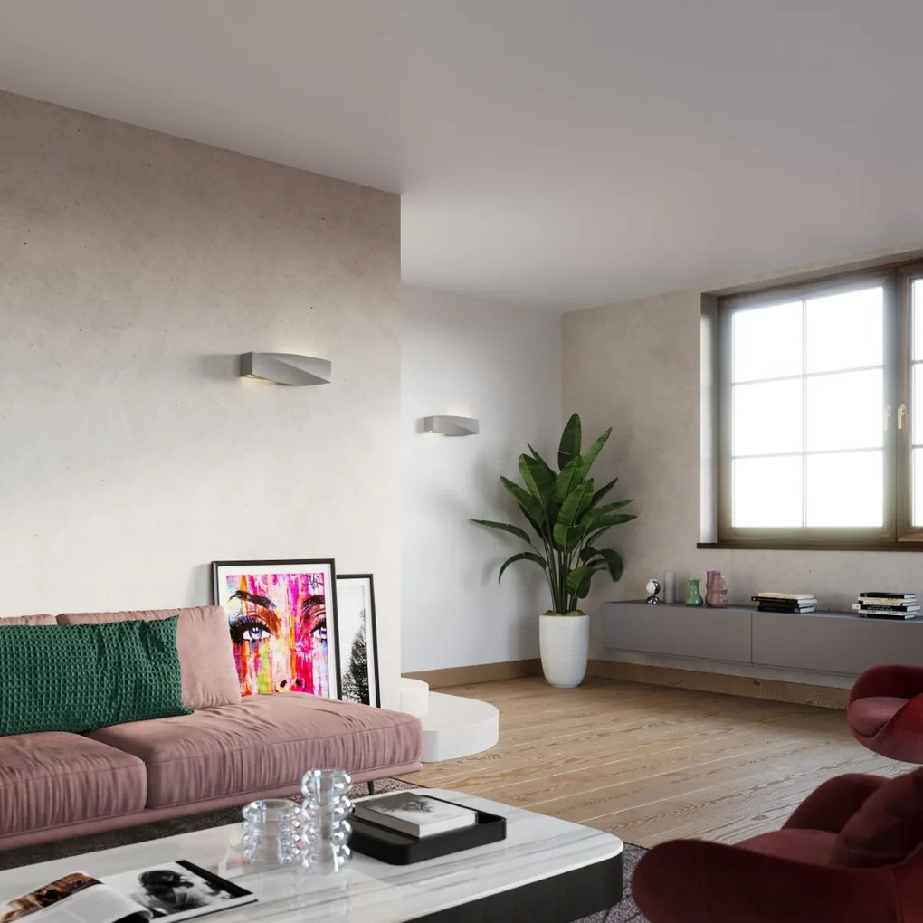 Sollux Lighting Nástěnné svítidlo keramické SIGMA šedé