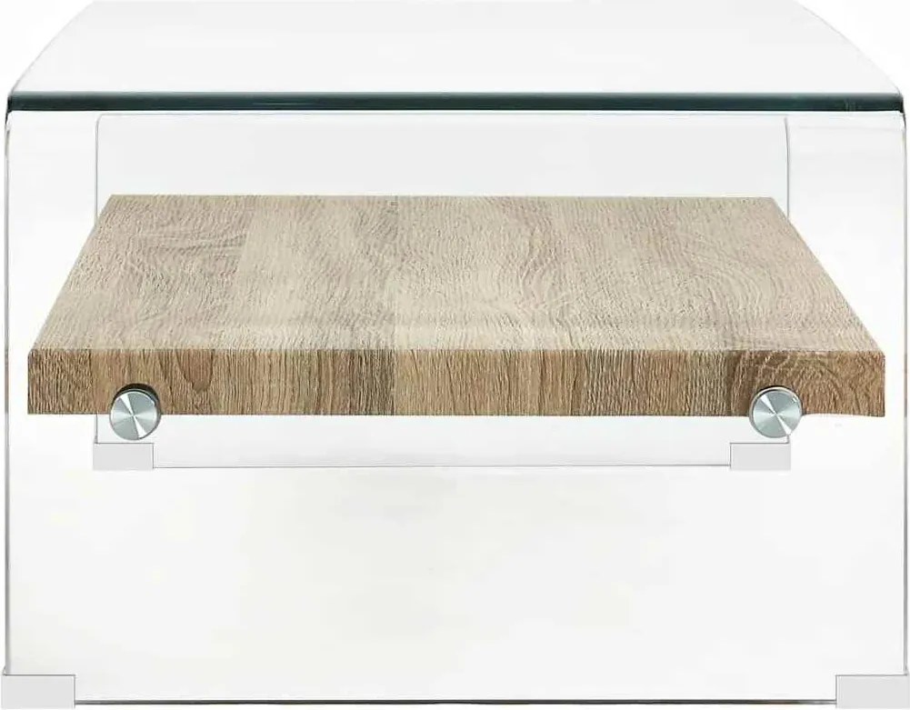 Konferenční stolek čirý 98 x 45 x 31 cm tvrzené sklo 284743