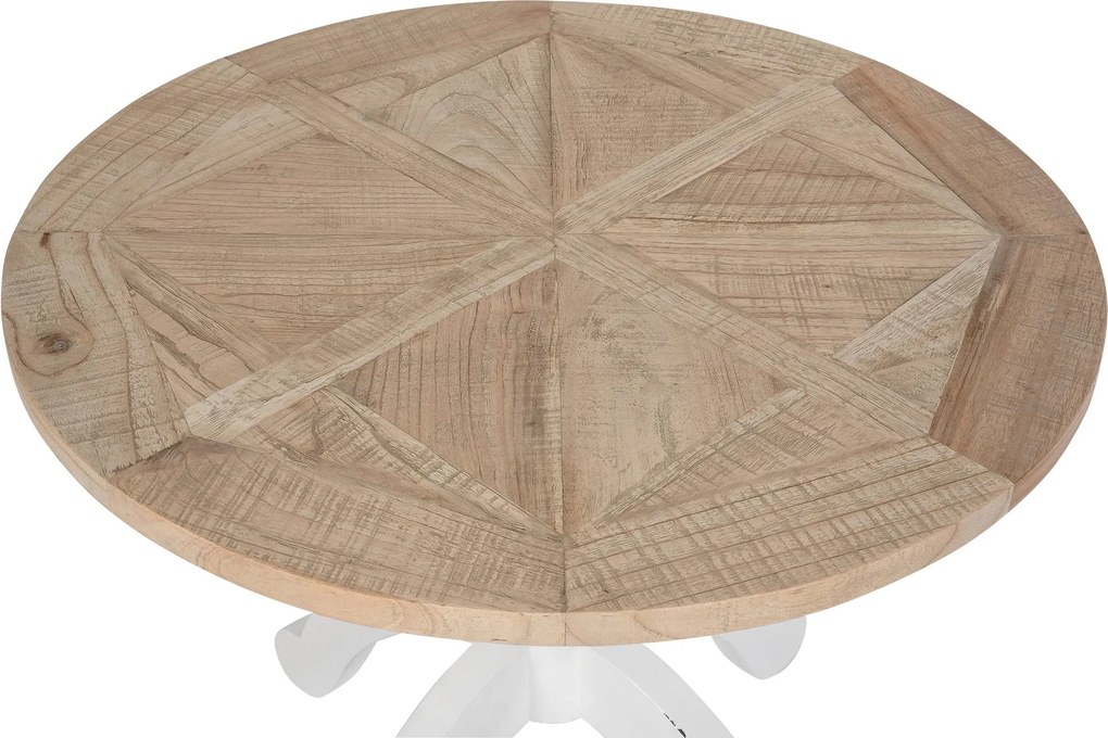 Jídelní stůl Roswell 90 cm – přírodní/bílá