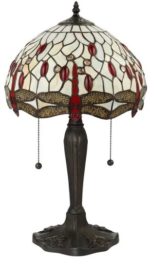 Endon 64086 - Stolní lampa Tiffany DRAGONFLY 2xE27/60W/230V pr. 30 cm