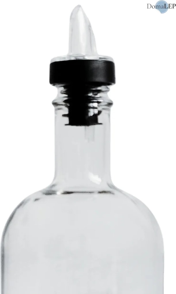 Skleněná láhev na olej 500 ml s čirou nálevkou APOLO