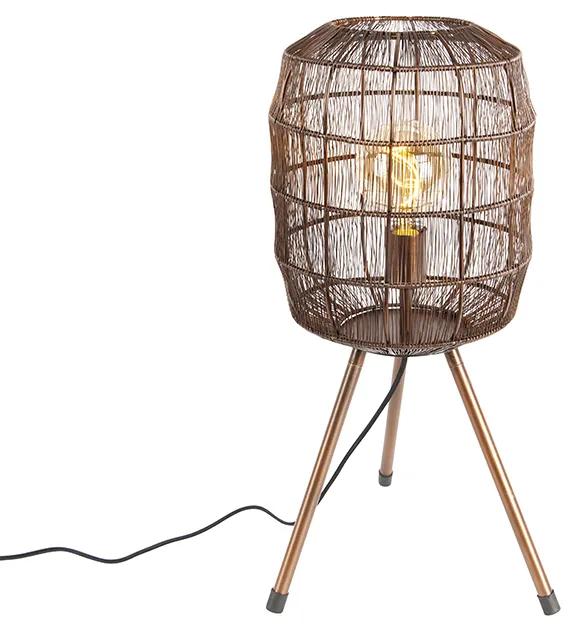 Moderní stolní lampa měděný stativ - Redo