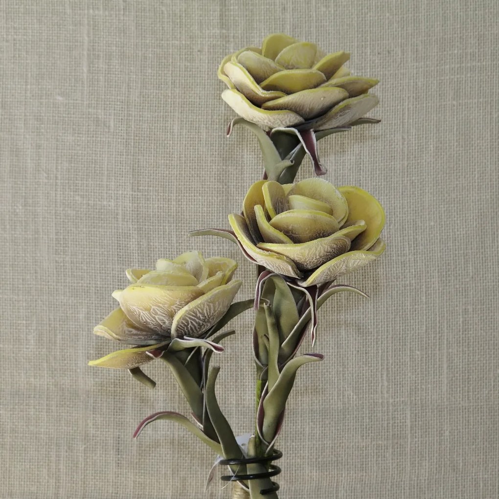 Kaučuková růže žlutá 103cm, květ 10-12cm
