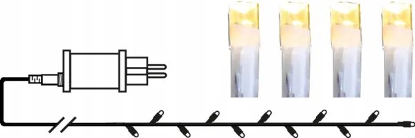 Švédské vánoční osvětlení na stromeček Serie Microled 18 m