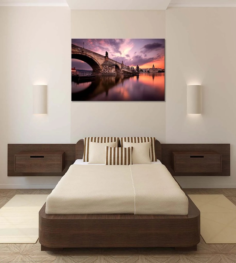 Jednodílný obraz Karlův most Velikost (šířka x výška): 30x20 cm