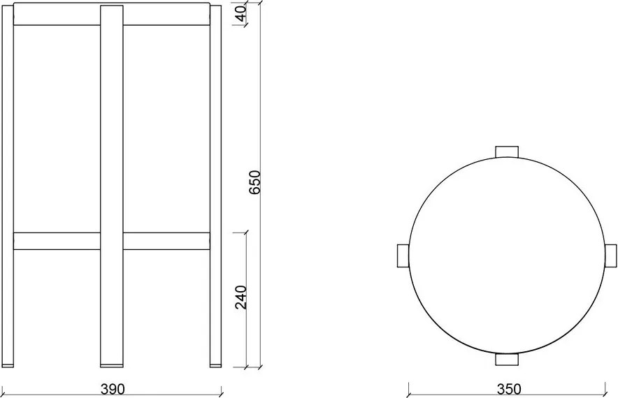 Světle šedá ocelová barová stolička (výška sedáku 65 cm) Doon – noo.ma