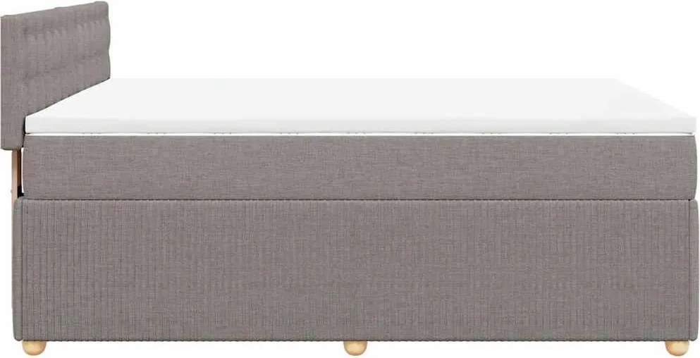 Box spring postel s matrací taupe 140x190 cm textil 3289769