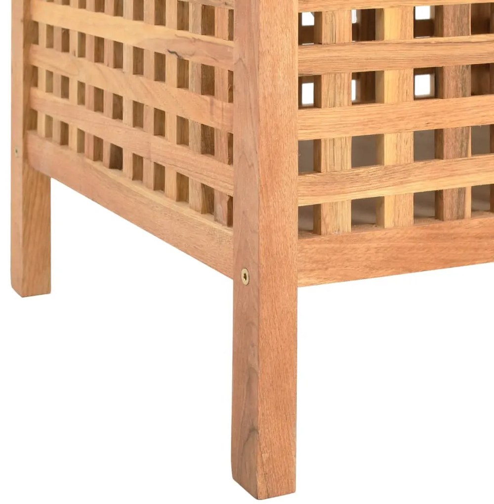 Úložná lavice 49 x 48 x 49 cm masivní ořechové dřevo - Default Title