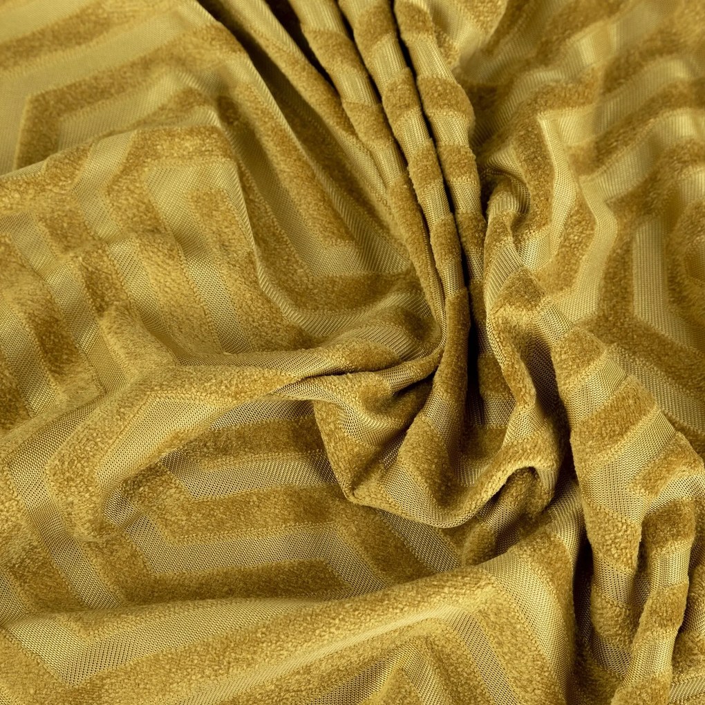ZÁVĚS NA KROUŽCÍCH PIERRE CARDIN INGA 140X250 CM ZLATÁ