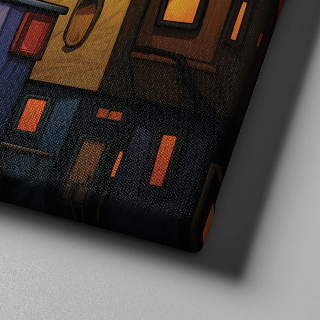 Obraz na plátně - Domy v Casa de Cube FeelHappy.cz Velikost obrazu: 210 x 70 cm