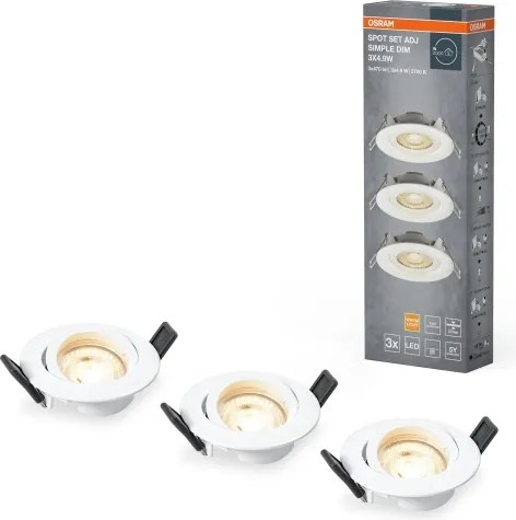 Osram - SADA 3x LED Podhledové svítidlo SPOT LED/4,9W/230V 2700K bílá