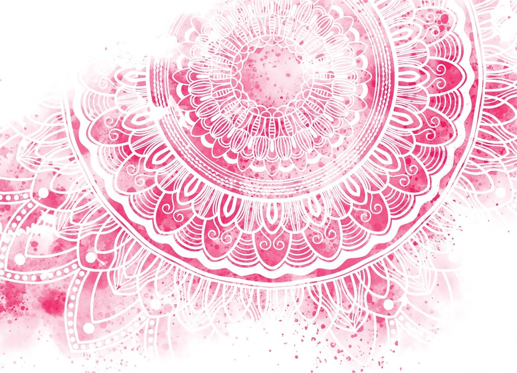 Malvis ® Tapeta Mandala růžová Vel. (šířka x výška): 144 x 105 cm