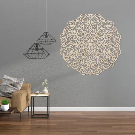 Dřevěná nástěnná dekorace mandala I SENTOP PR0248