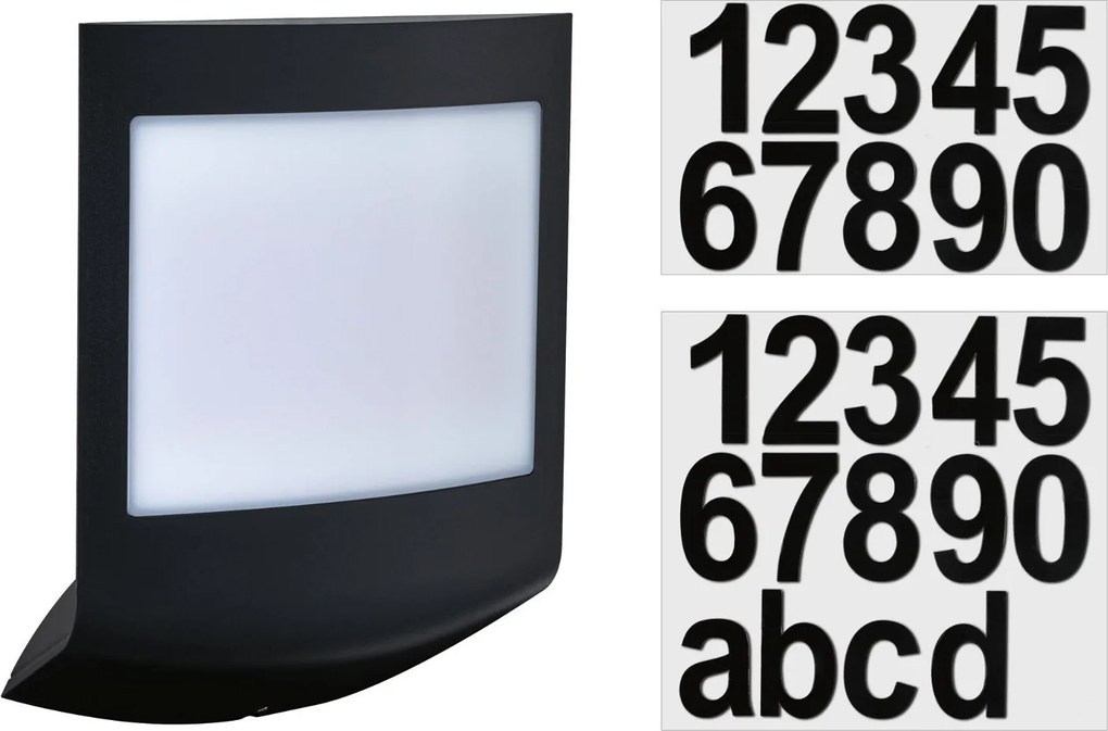P 94509 LED venkovní nástěnné svítidlo Smart Home Zigbee Padea soumrakový senzor neláká hmyz IP44 198x71mm CCT 8,2W 230V antracit umělá hmota - PAULMANN