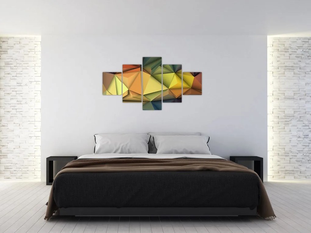 Obraz - Polygonální 3D abstrakce (125x70 cm)