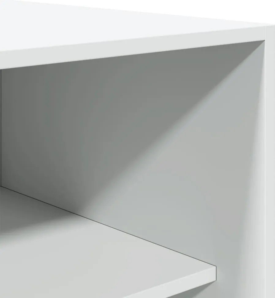 Šatní skříň bílá 100 x 50 x 200 cm dřevotříska 3307801