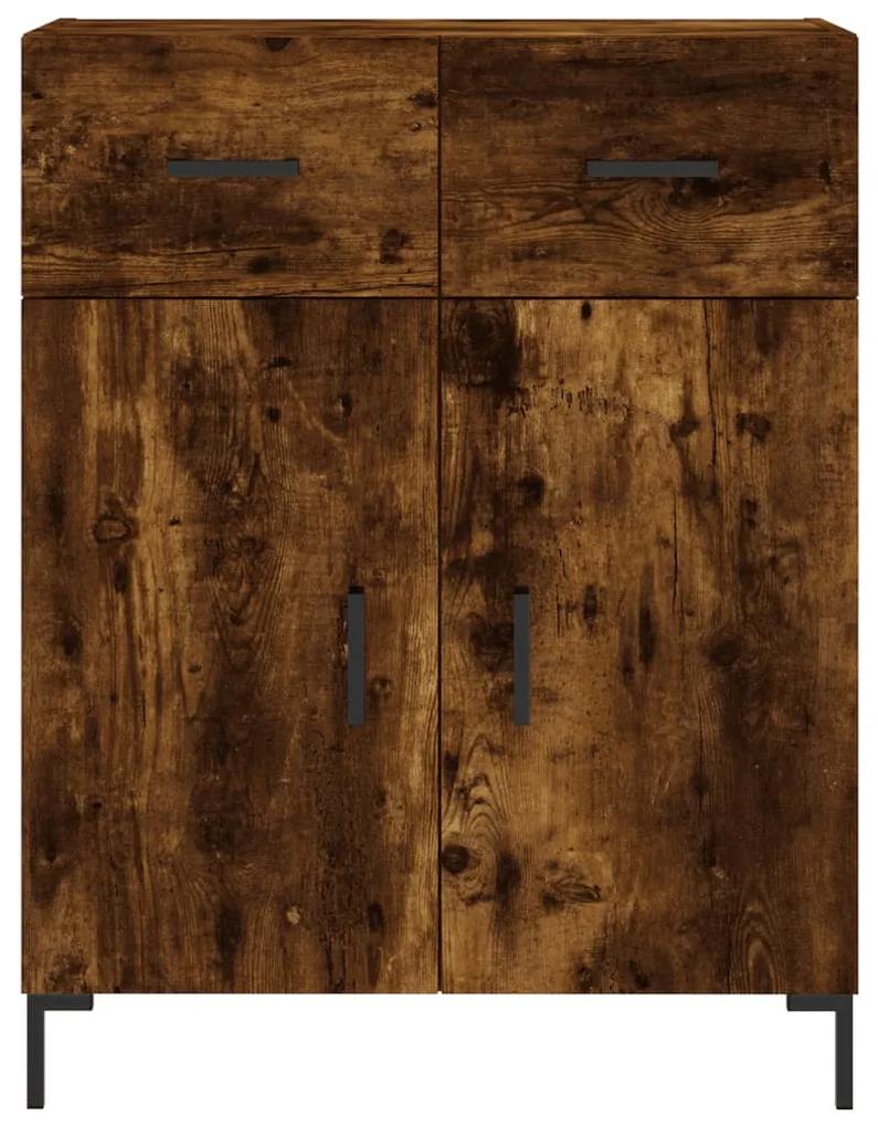Skříň highboard kouřový dub 69,5 x 34 x 180 cm kompozitní dřevo,  3198150