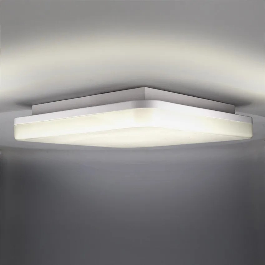 SOLIGHT LED venkovní přisazené svítidlo 24W/230V/1920Lm/4000K/120°/IP54, 28cm x 28cm, bílé