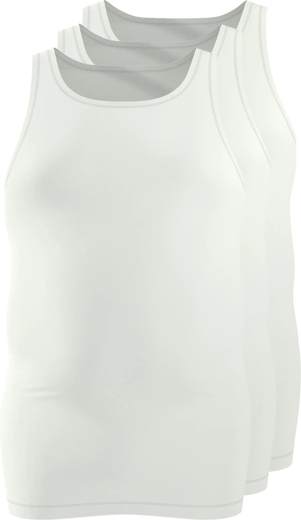 esmara Men Pánský vroubkovaný nátělník Xxl, 3 kusy (bílá, 10/4Xl)
