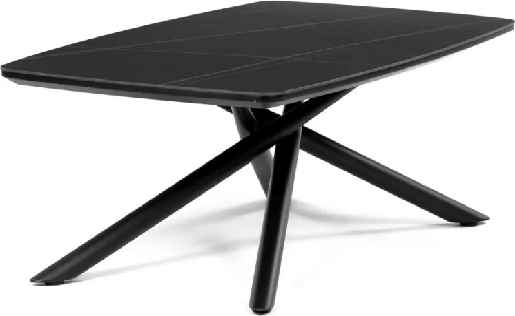 Konferenční stolek AHG-X7227 BK, slinutá keramika, mramor (120 x 70) cm