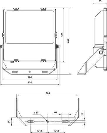 LED reflektor McLED Delta 300 300W 4000K IP66 ML-511.741.28.0