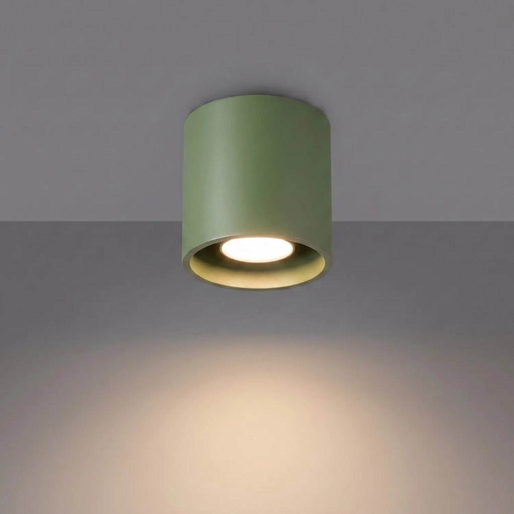 Sollux Lighting Stropní svítidlo ORBIS 1 olivově zelené