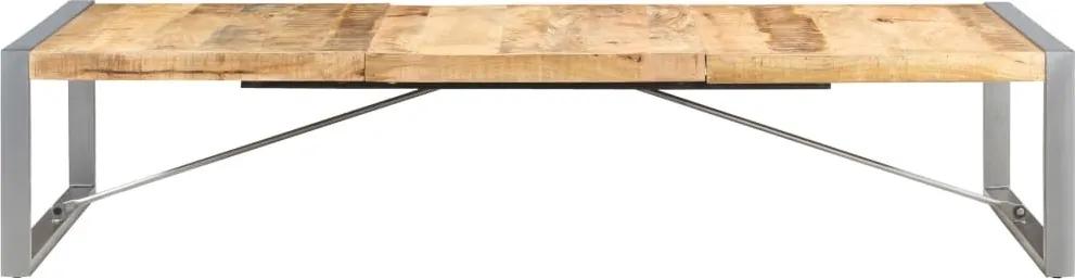 vidaXL Konferenční stolek 180 x 90 x 40 cm hrubé mangovníkové dřevo [321591] Barva: Šedá
