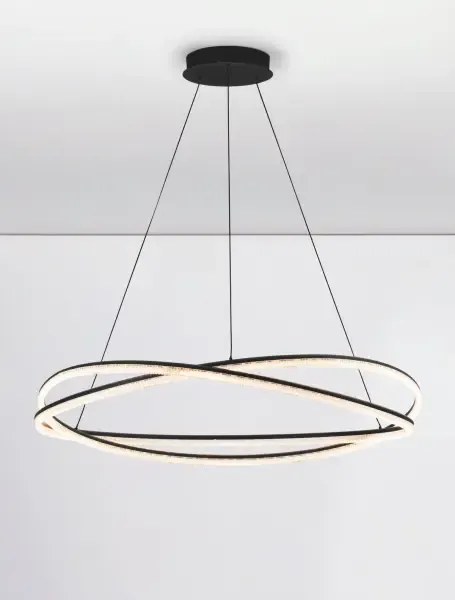 Designový lustr Ophelia černá