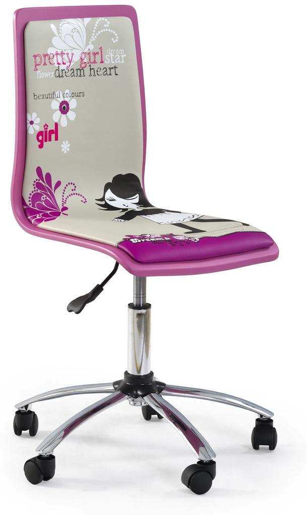 Kancelářská židle FUN-1 růžová