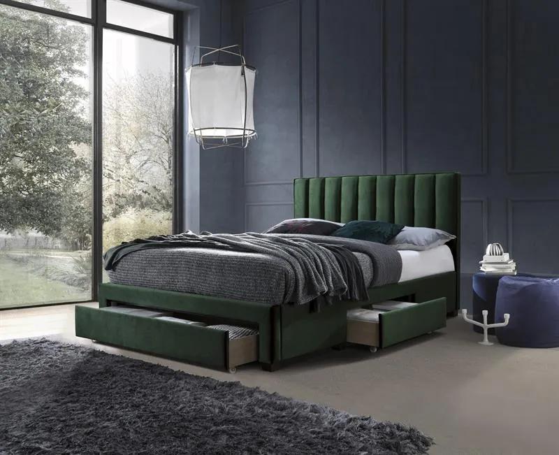 HALMAR GRACE postel 160 tmavě zelená