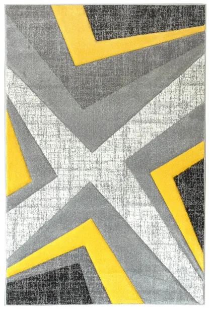 Kusový koberec WARNER 1180A Yellow 80x250 cm