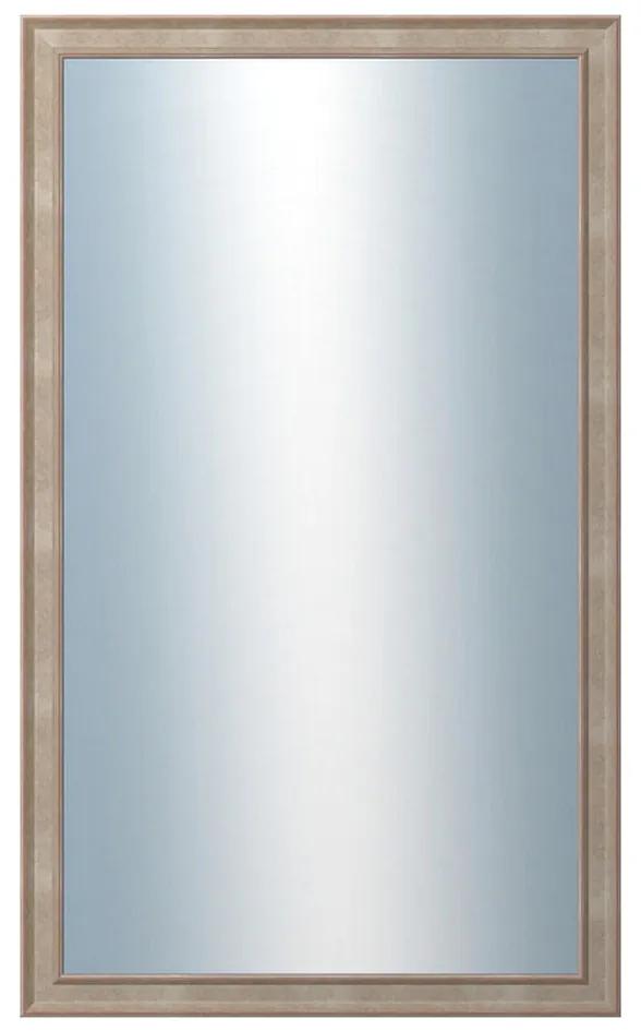 DANTIK - Zarámované zrcadlo - rozměr s rámem cca 60x100 cm z lišty TOOTH malá stříbrná (3162)