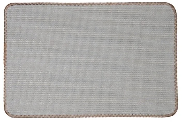 Hnědá koupelnová předložka se srdcem M – 58x38x1 cm
