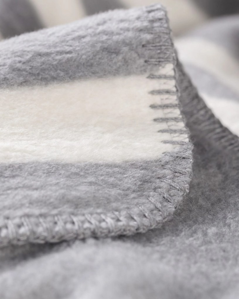 Deka Cotton Cloud 150x200cm Gray Stripes