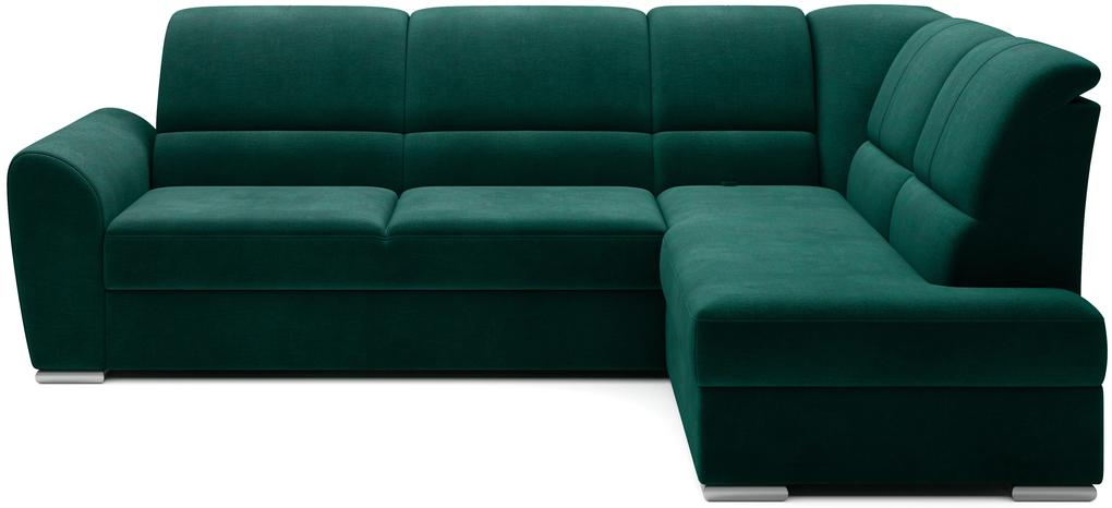 Eltap Rohová sedací souprava Siber Materiál a barva potahu: Lukso 39 - tmavě zelená, Orientace: pravá