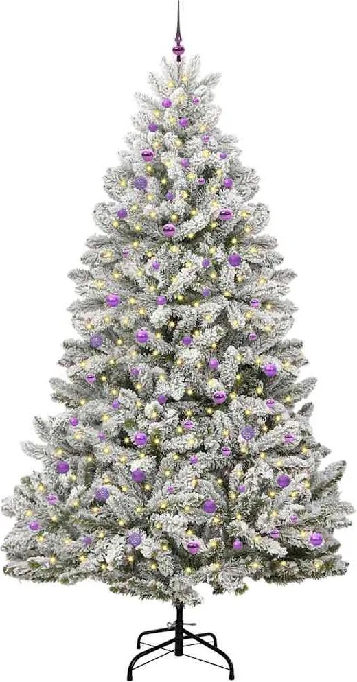 Umělý vánoční stromeček 270 cm 300 LED Teplá bílá PVC a ocel 3395781