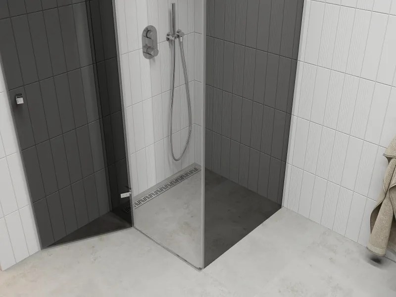Mexen Roma sprchový kout 80x80cm, 6mm sklo, chromový profil-šedé sklo, 854-080-080-01-40