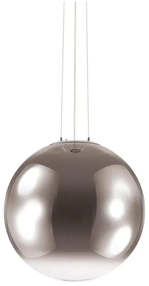 Ideal Lux - Lustr na lanku MAPA 1xE27/42W/230V pr. 50 cm šedá/kouřová