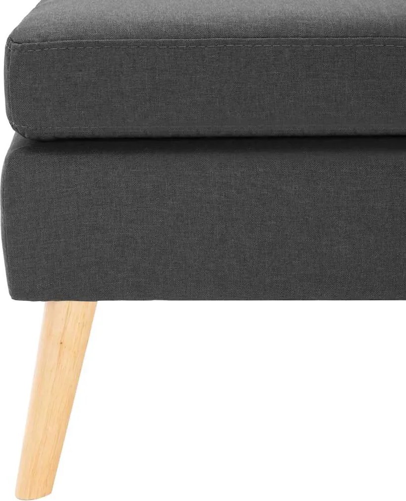 Podnožka tmavě šedá textil 288734