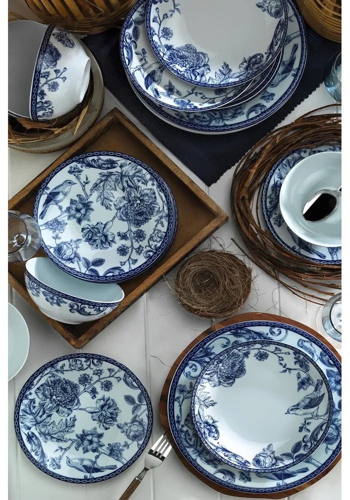 Porcelánová jídelní sada 24 ks pro 6 osob Flowers – Kütahya Porselen