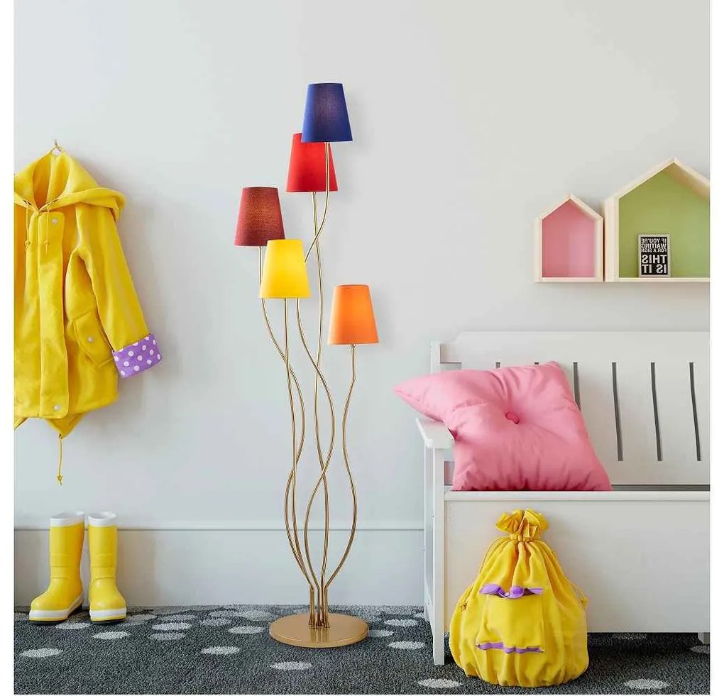 Designová stojanová lampa Daneil IV 160 cm vícebarevná