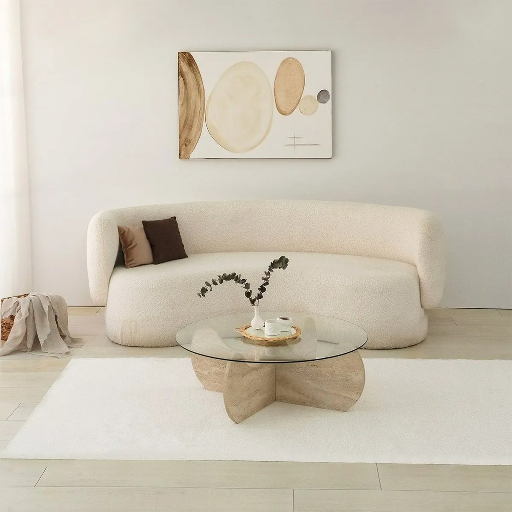 Konferenční stolek Hima Travertine