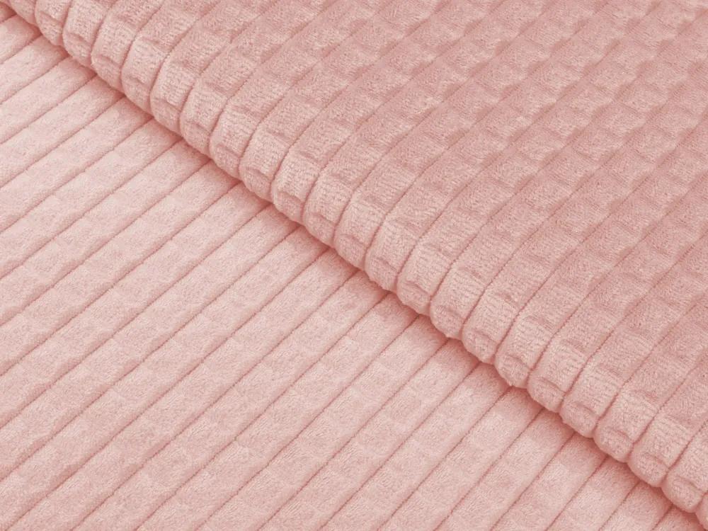 Biante Dekorační povlak na polštář Minky kostky MKK-003 Pudrově růžový 60 x 60 cm