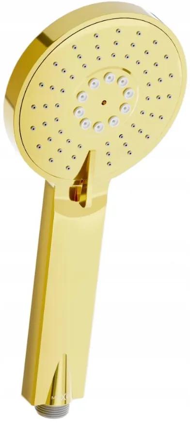 Mexen příslušenství - 1-bodový ruční sprchový set R-40, zlatá, 785406052-50