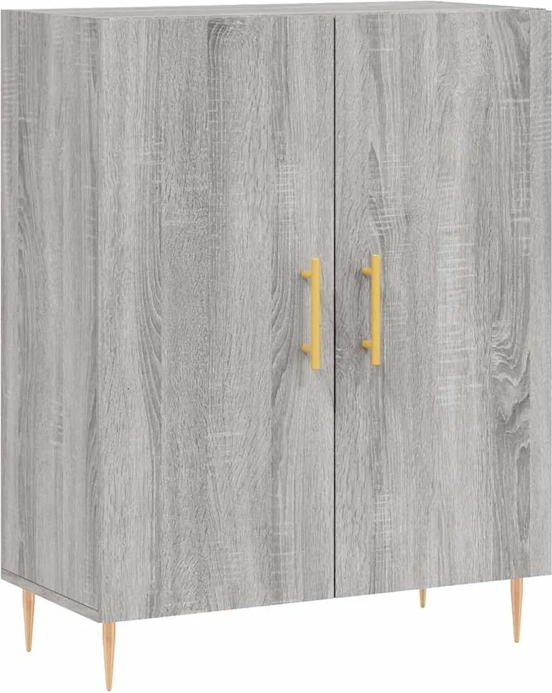 Skříň highboard šedá sonoma 69,5 x 34 x 180 cm kompozitní dřevo 3195673