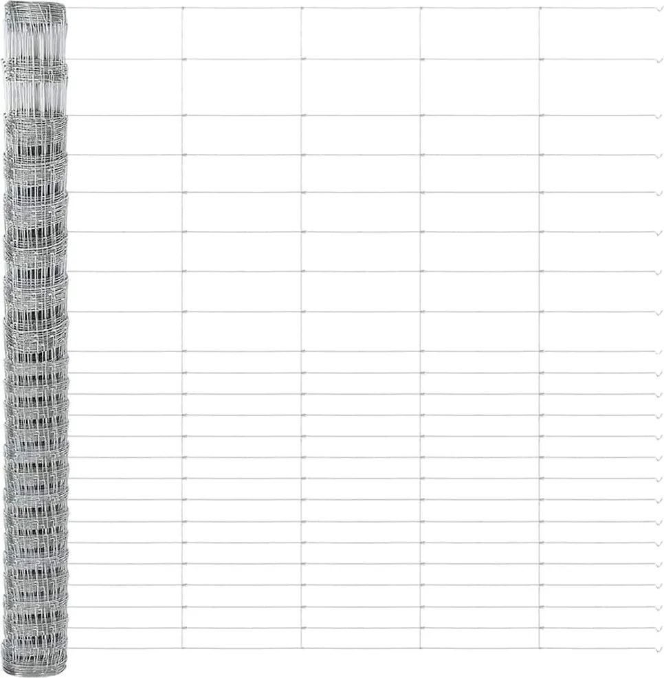 Svařované drátěné ploty s hroty 25 x 1,6 m Pozinkovaná ocel 3351444