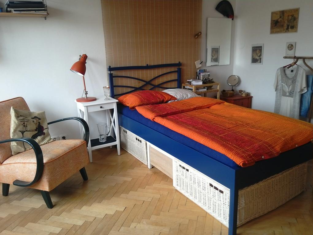 Nábytek ATIKA s.r.o. Kovová postel ANGELETA Povrchová úprava: na přání dle RAL, Rozměr: 100 x 200 cm