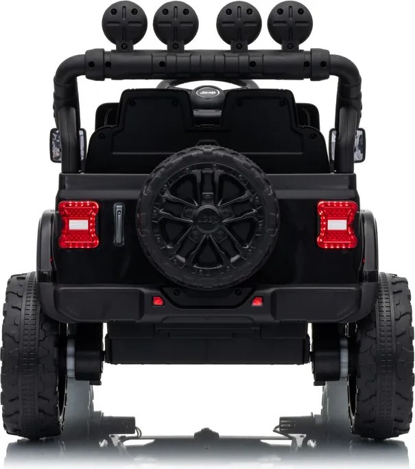 LEAN CARS Akumulátorové vozidlo Jeep Rubicon DK-JWR558 24 V, černé
